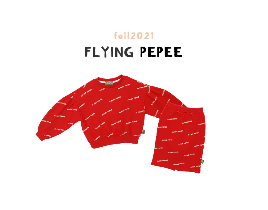 Pepe Lettering Puff Two-Piece - 플라잉페페